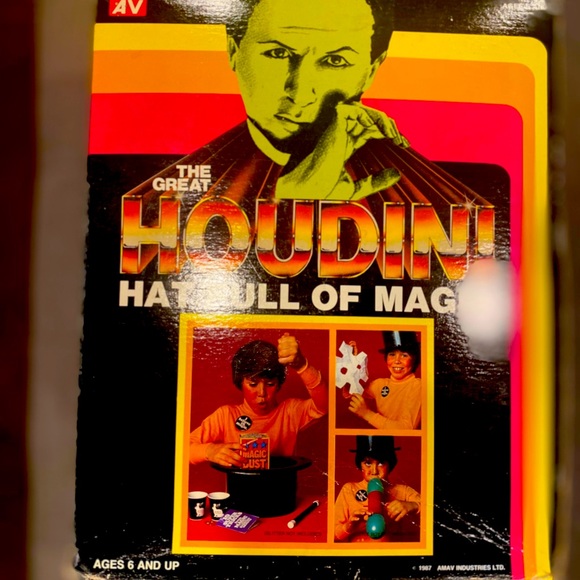 Other | Vintage 1987 Amav The Great Houdini Magic Hat Set | Poshmark